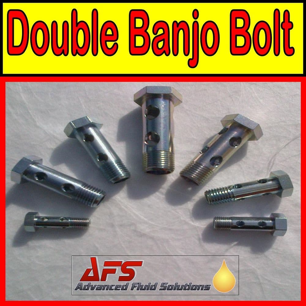 M12 12mm x 1 5 Metric Double Banjo Bolt Long Fitting