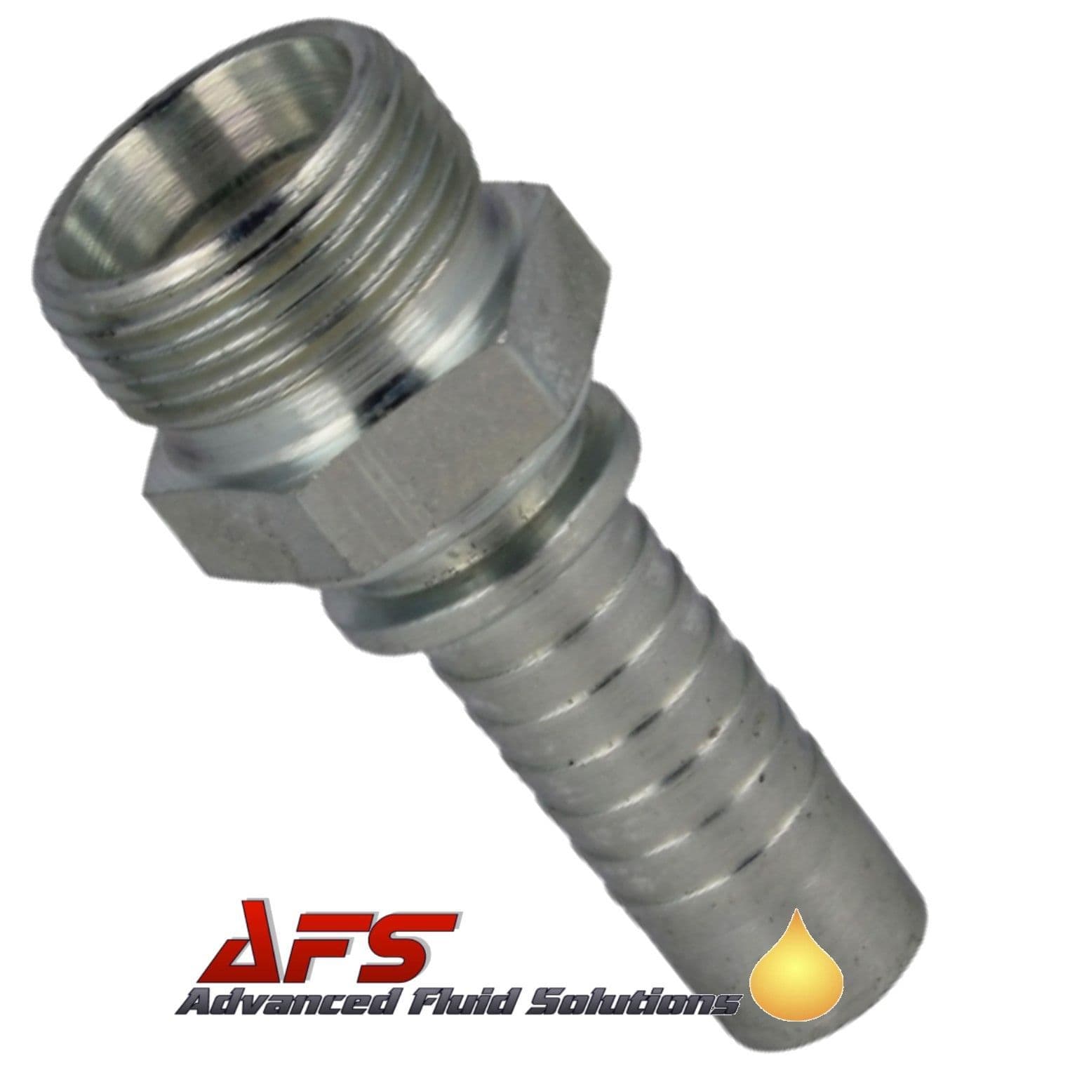 M30-2 Metric Light Male Straight x 3/4 Hosetail Hydraulic Fitting ...