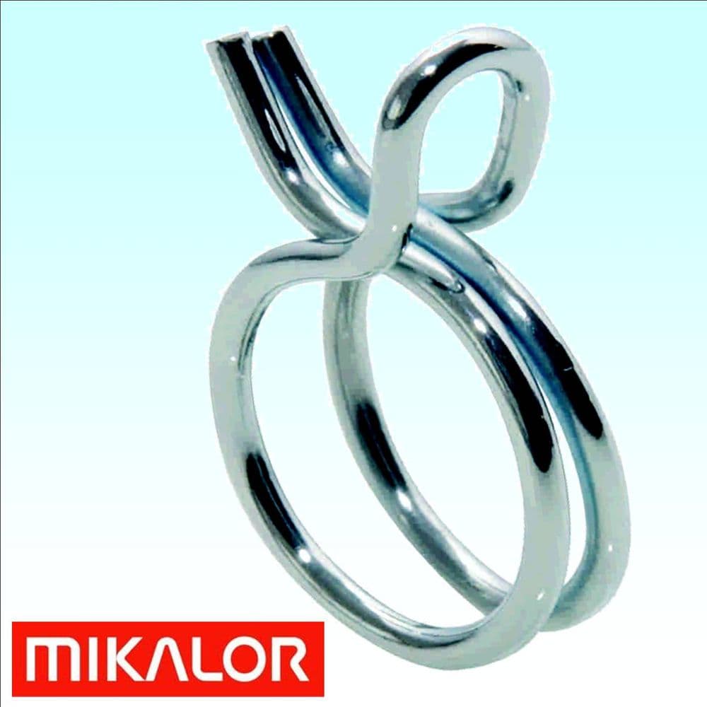Mikalor Double Wire Spring Hose Clip 15 9 - 16 8mm