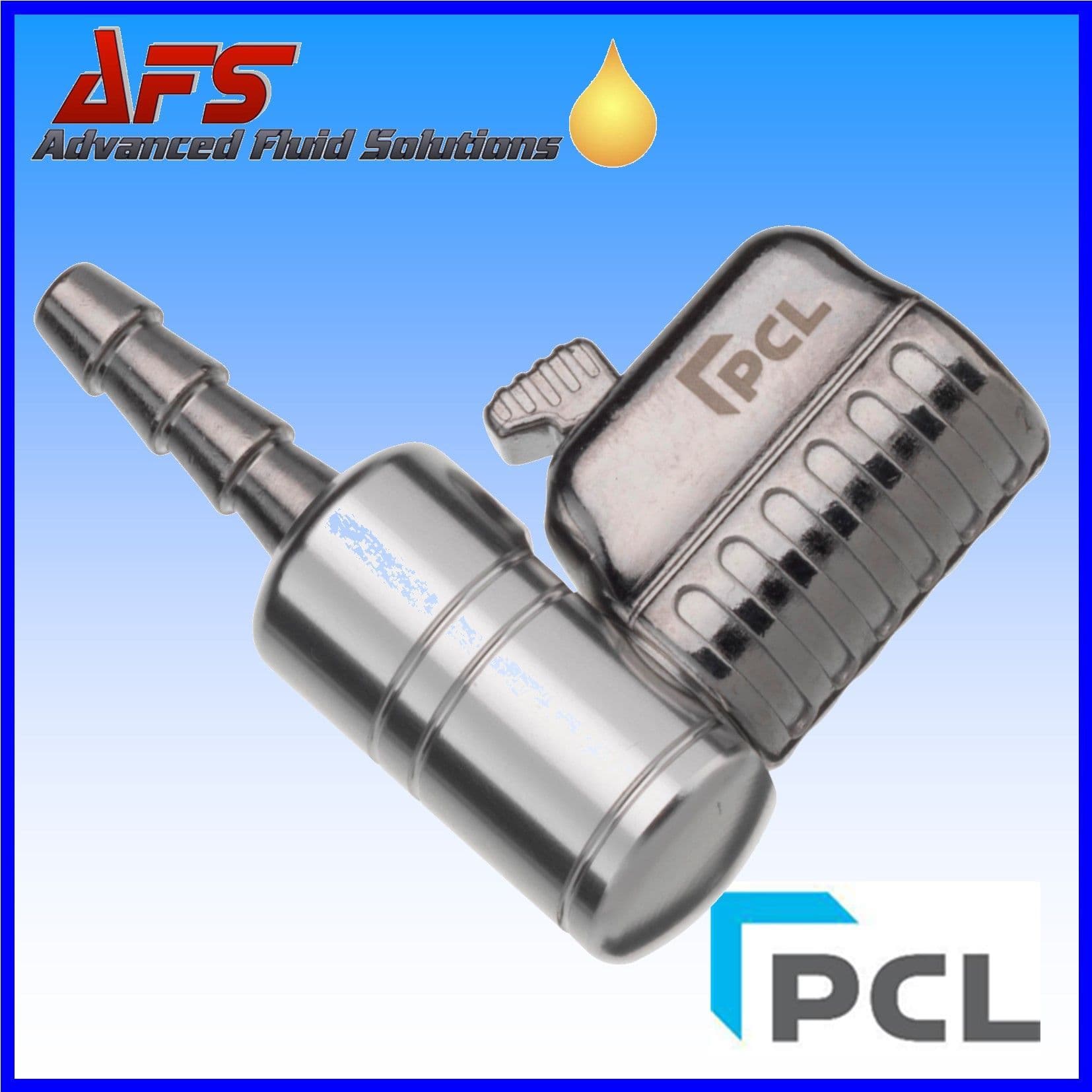 Genuine PCL Air Connector Angled Swivel Open End 6mm Hose Tail for 1/4 ...