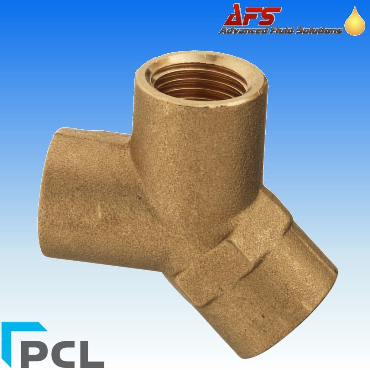 PCL Brass Y Piece Connector 1/4 BSP Female SPR4279