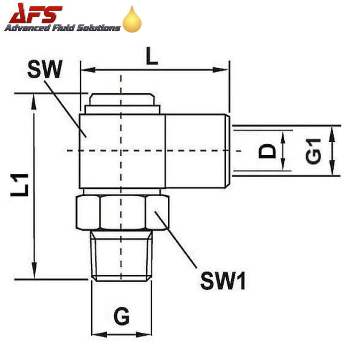 Rotating Banjo Coupling Swivel Elbow 4mm x M8 x 1 Thread UK