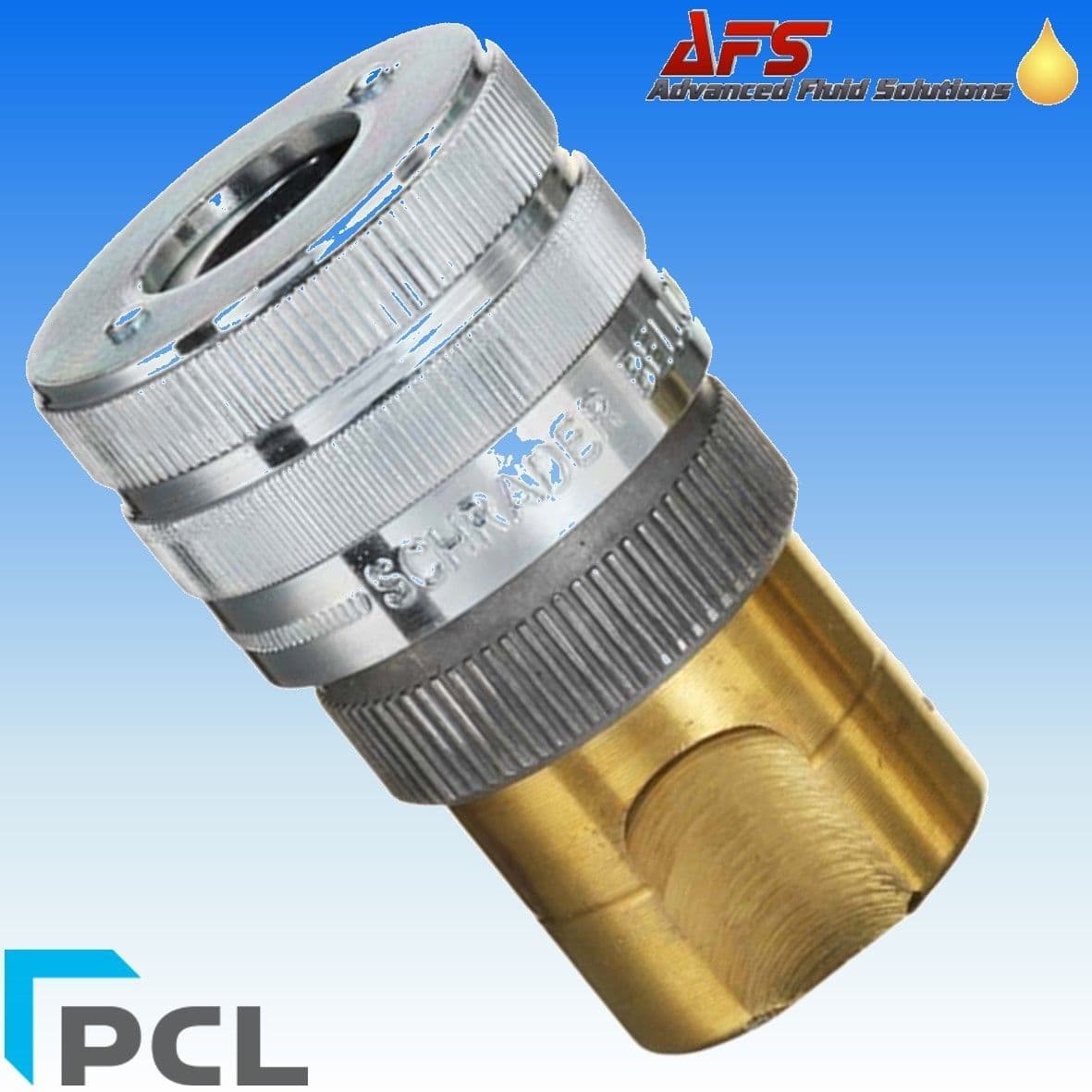 PCL - ACS202 Genuine Parker Schrader Heavy Duty Female Coupling x 1/4 ...