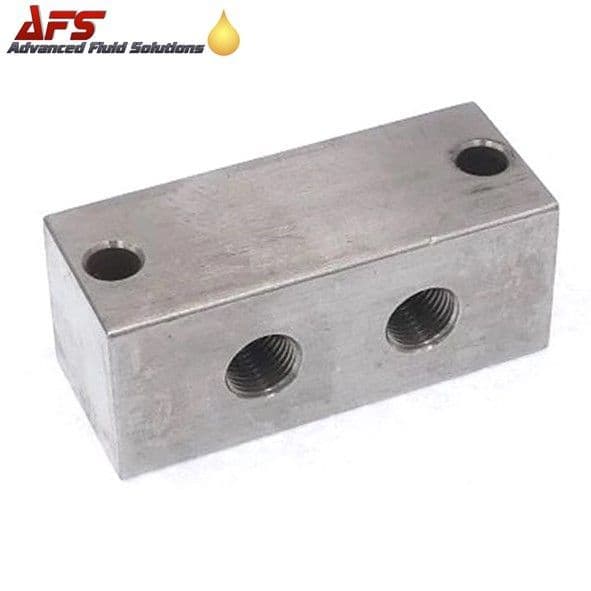 Straight Manifold, 1/8 Inch BSP Thread 2 Way Battery Grease Block for ...