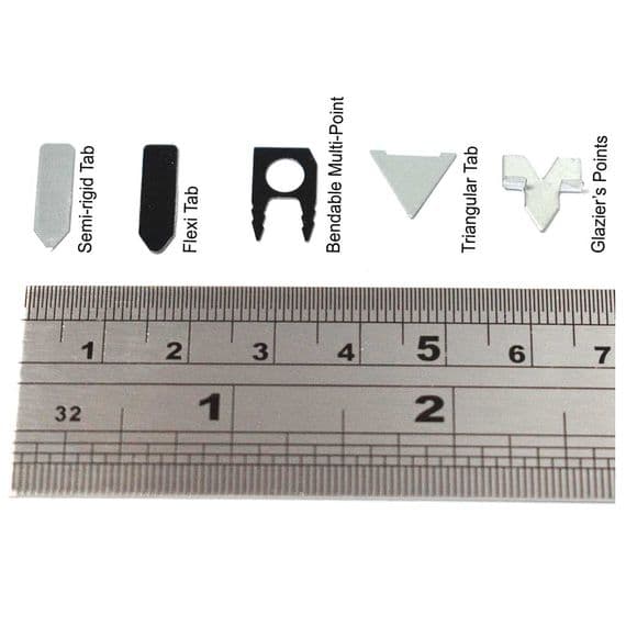 Fletcher Push Glazier s Points - Pack of 50