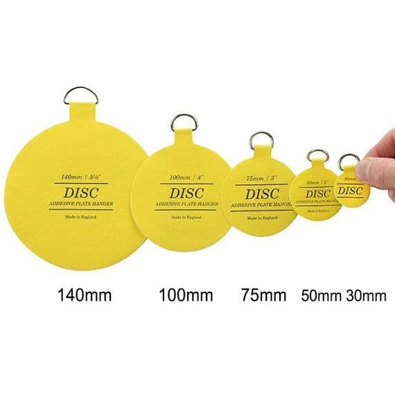 Gummed Disc Plate Hanger - 140mm diam