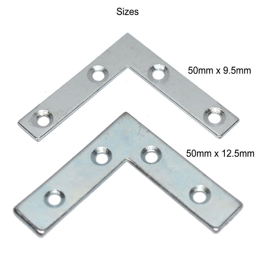 Picture Frame Reinforcement Corner 51mm x 9 5mm Zinc Plated