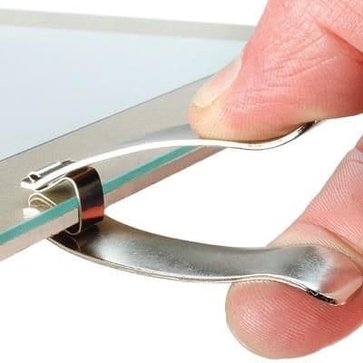 Silver Frameless Clip 3 8mm