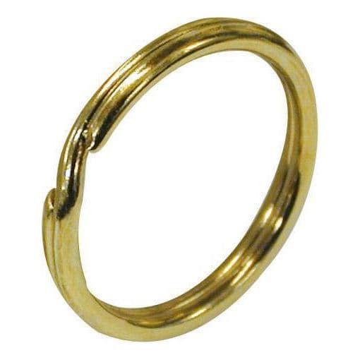 Split Rings Key Rings - Brass Plated 20mm