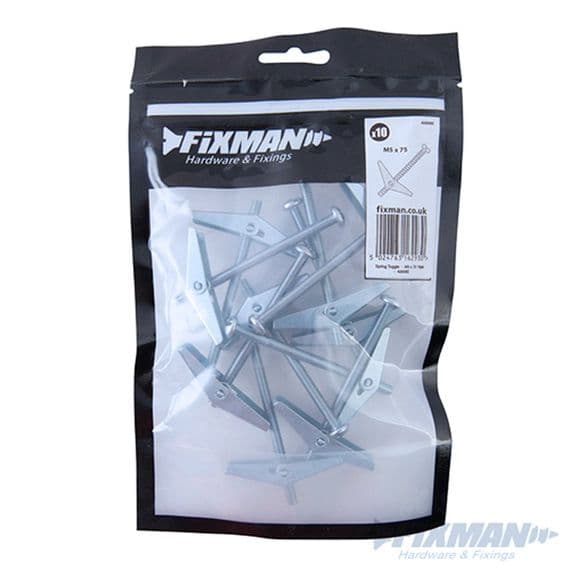 Spring Toggles M5 75mm - Pack of 10