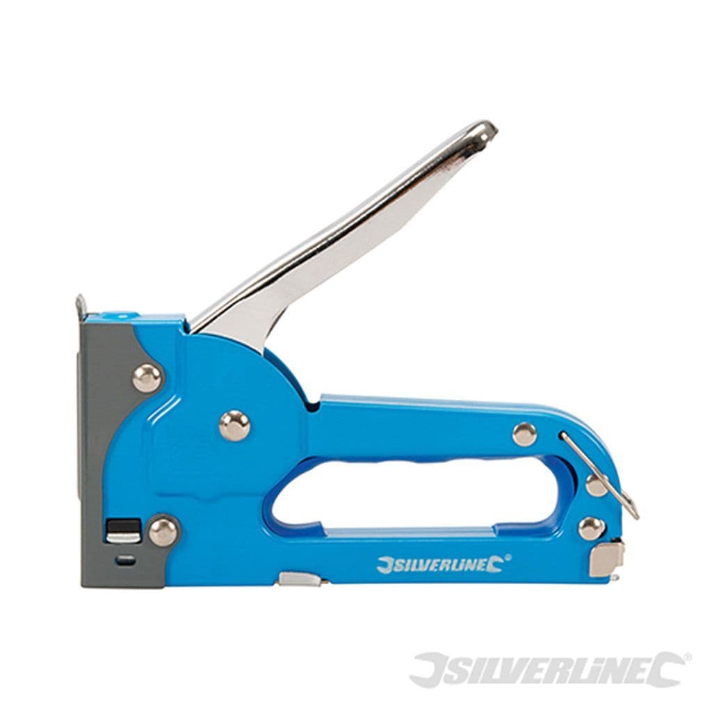 Steel Staple Gun & 100 Staples Type 53 4-8mm