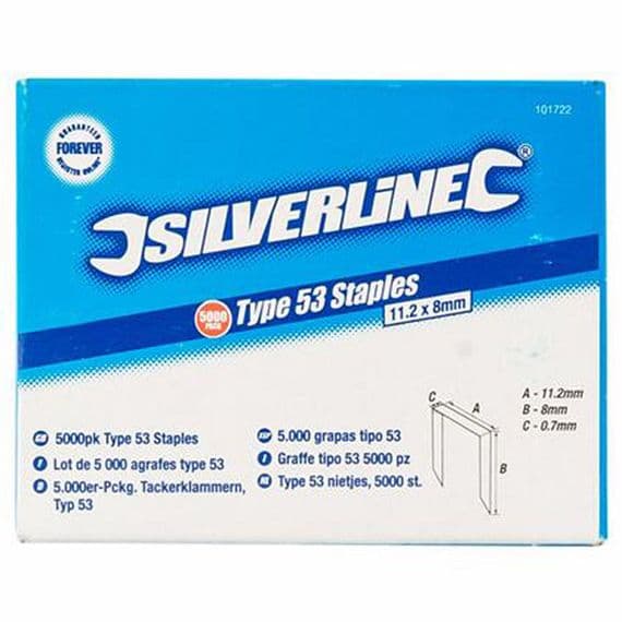 Type 53 Staples 8mm - 5000 Pack