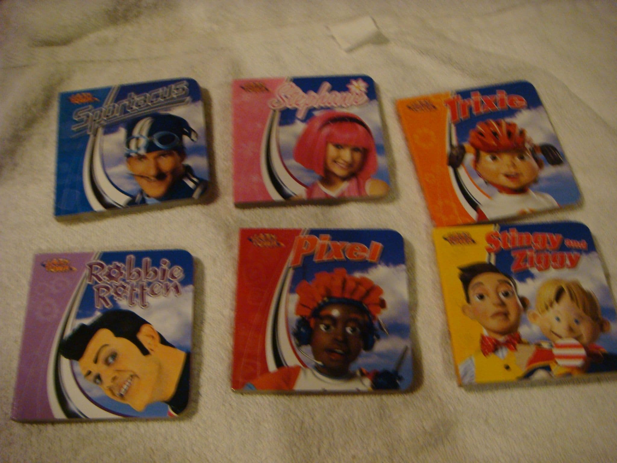Lazy Town set of 6 small pocket books