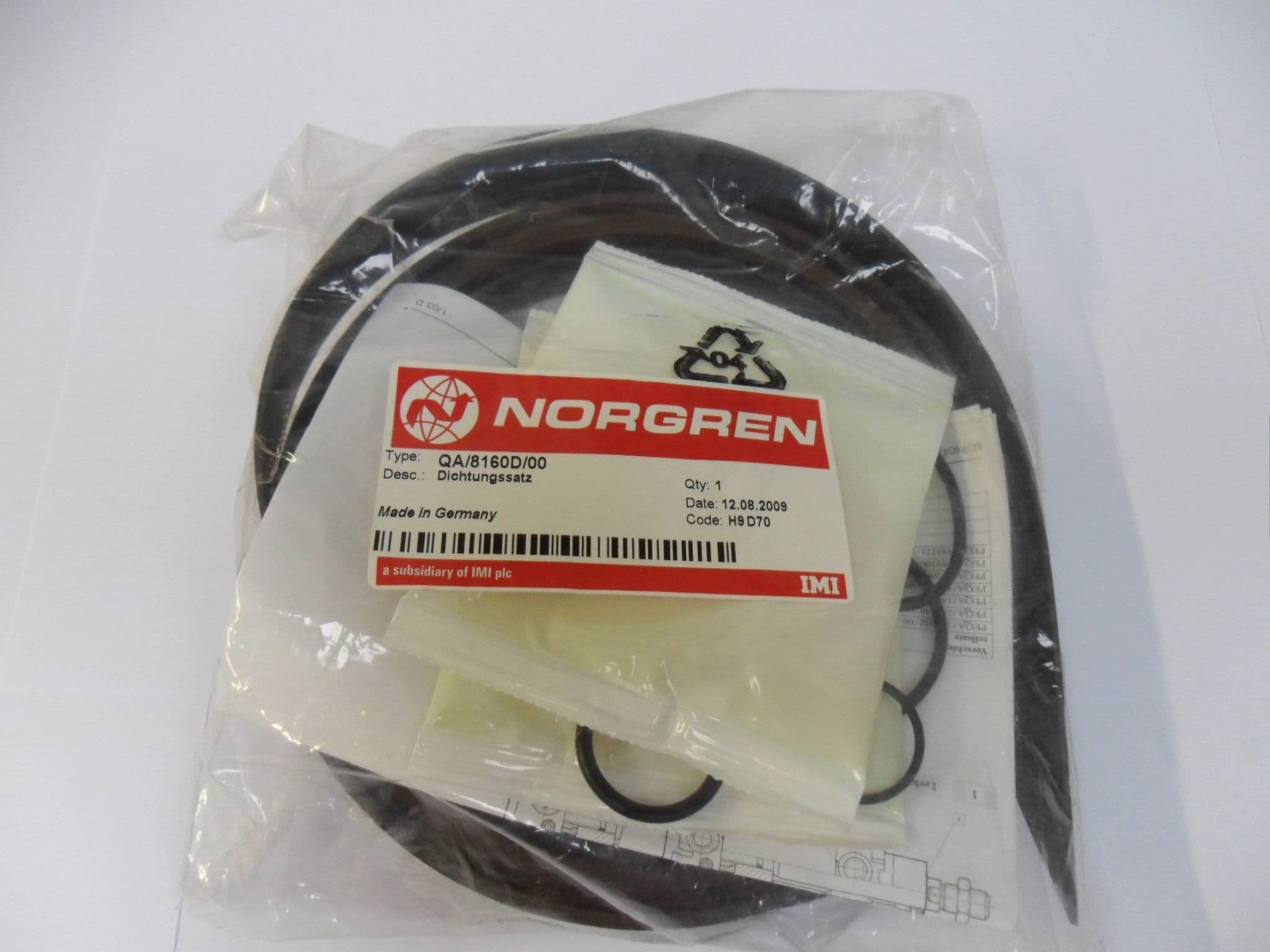Norgren Cylinder Seal Kit QA/8160D/00