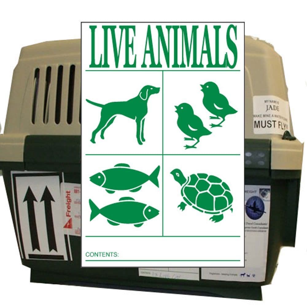 VLV Animal Handling Label