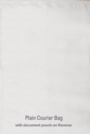 Plain Courier Pouches - Small -Clear Document Pouch on the Reverse ...