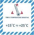VTT15C/25C Handling Label 100mm x 100mm Time & Temperature Sensitive ...