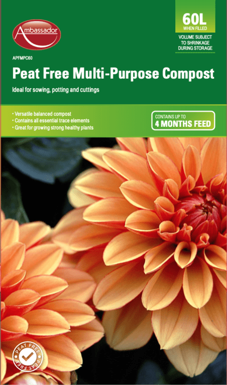 Ambassador Peat Free Multi Purpose Compost - 60L
