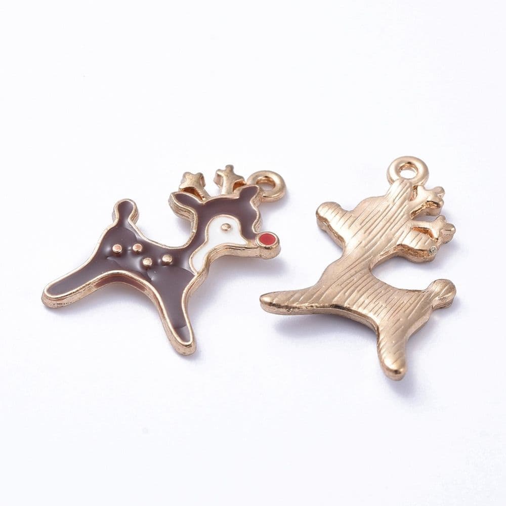 Enamelled Deer Charms 2