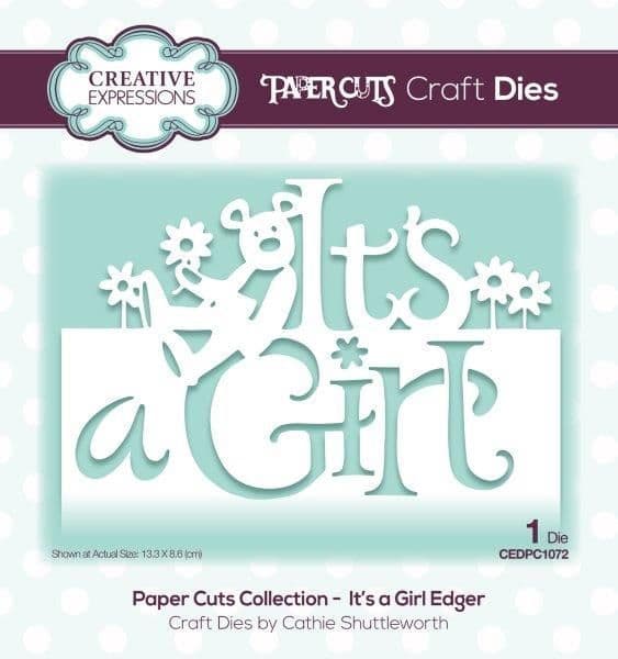 It s a Girl Edger Creative Expressions Die CEDPC1072