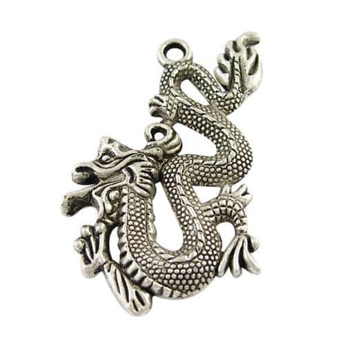 Large Dragon Silver Pendant 1