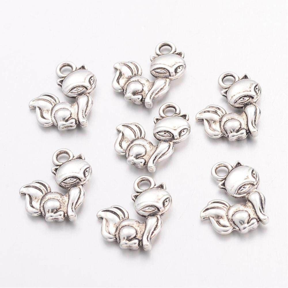 Little Silver Fox Charms 5