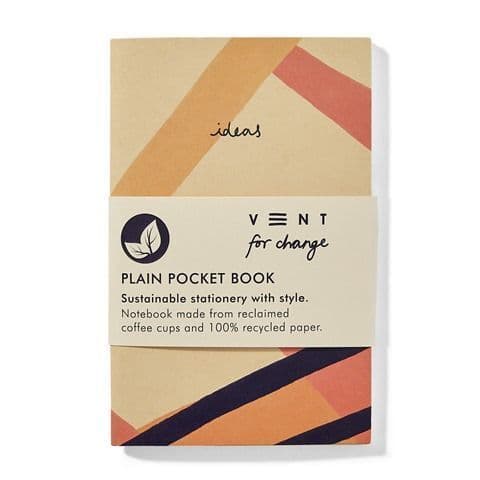 Recycled Plain Paper Pocketbook Pink