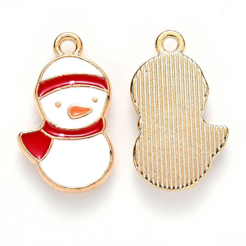 Snowman Enamel Charms 2