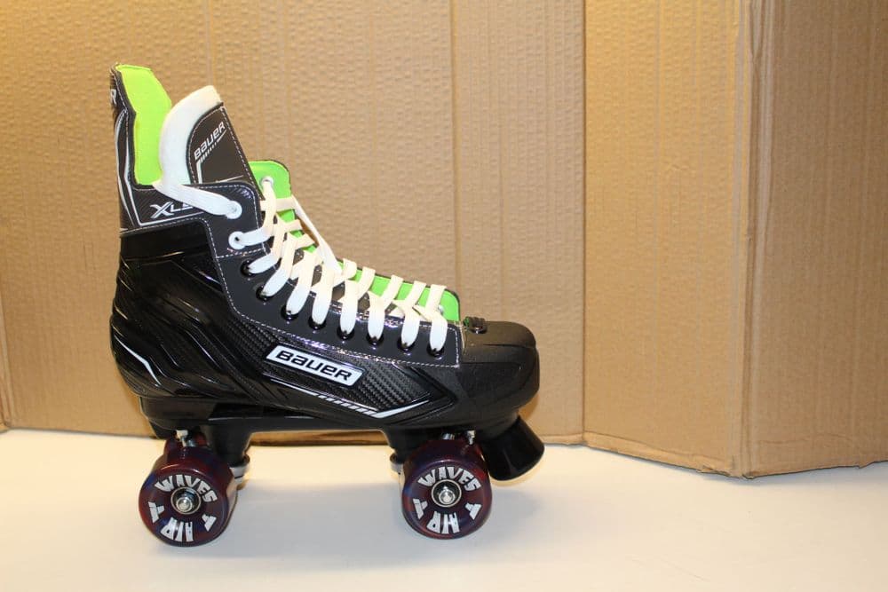Bauer Quad Skates Complete with Airwave wheels - Red/Blue