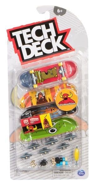 Tech Deck Deluxe 4 Pack - Toy Machine
