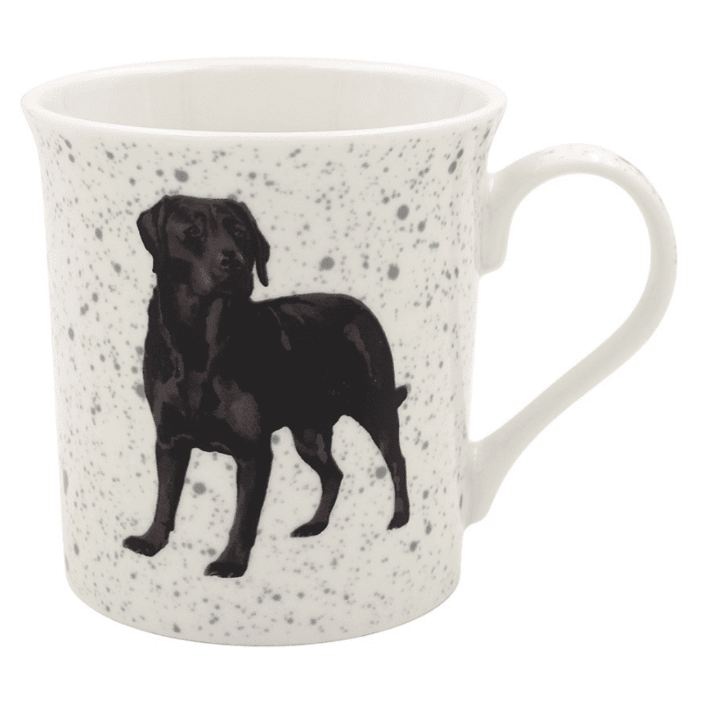 Black Labrador Design Fine China Mug