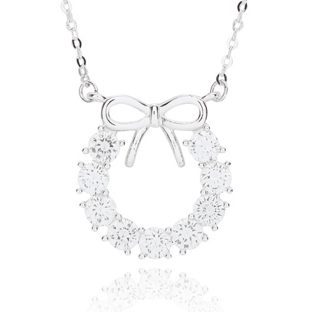 Equilibrium Eternal Bow Circle Bow Necklace