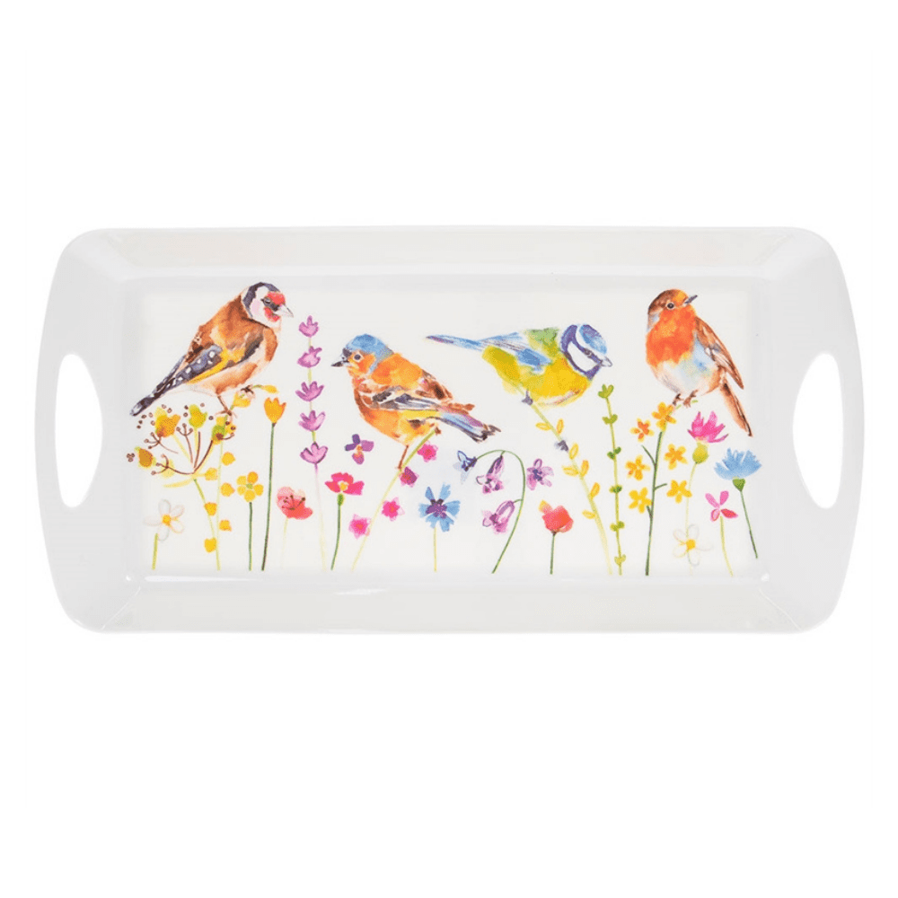 Garden Bird Design Medium Sized Tray From The Leonardo Collection