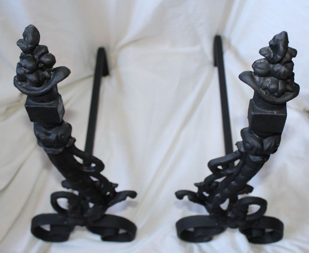 VINTAGE FIRE DOGS ANDIRONS Ref AOT28b