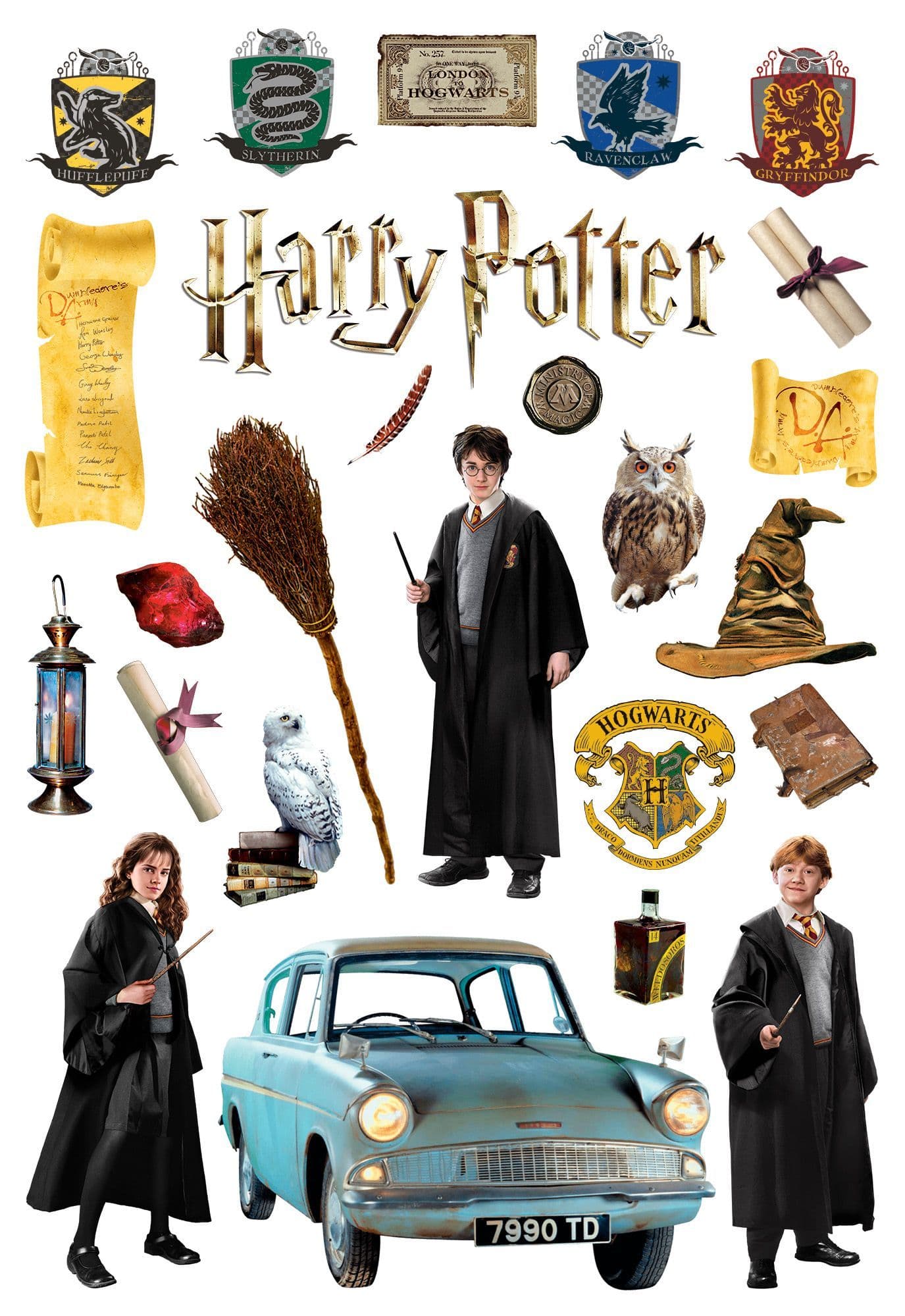 Harry Potter Interior wall decal sticker 42.5x65 cm | Shop online