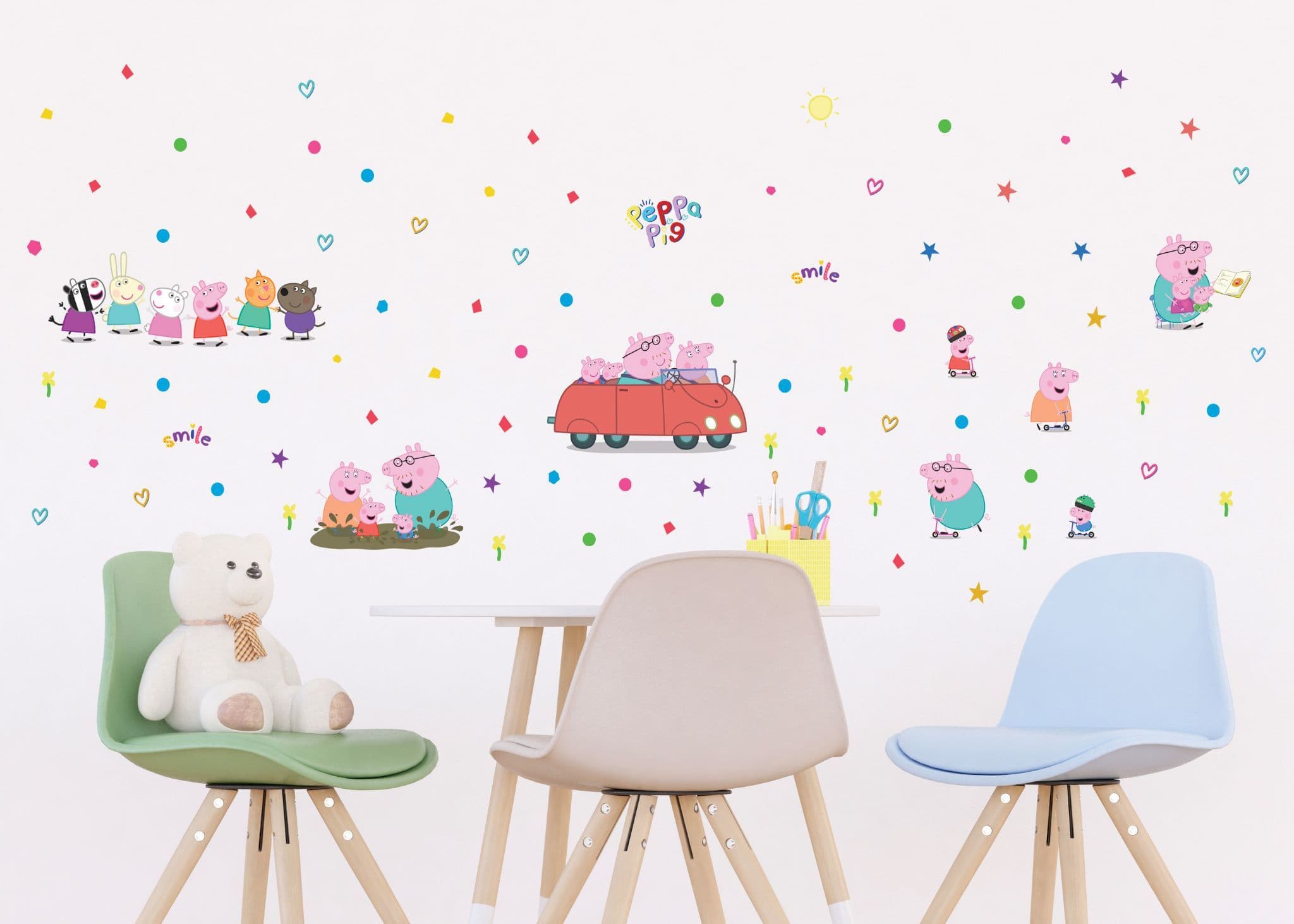 Peppa Pig Interior wall decal sticker 42.5x65 cm | Shop online