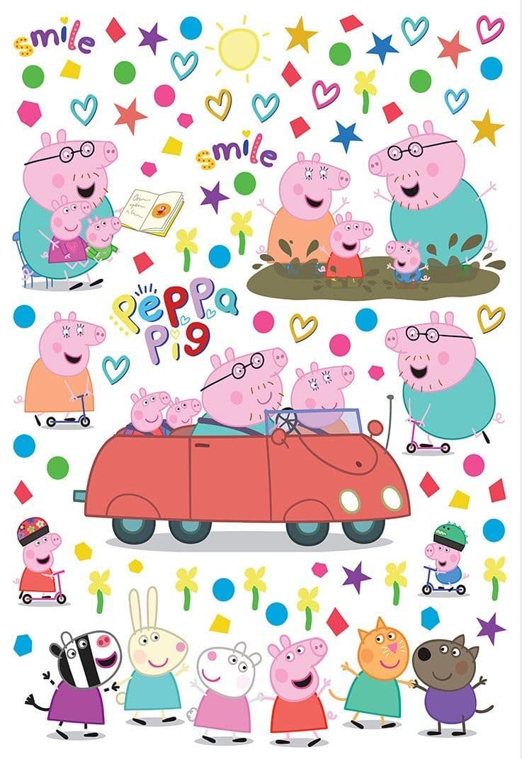 Peppa Pig Interior wall decal sticker 42.5x65 cm | Shop online