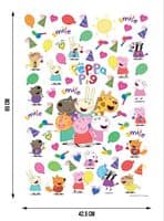 Peppa Pig Interior wall decal sticker 42.5x65 cm | Shop online