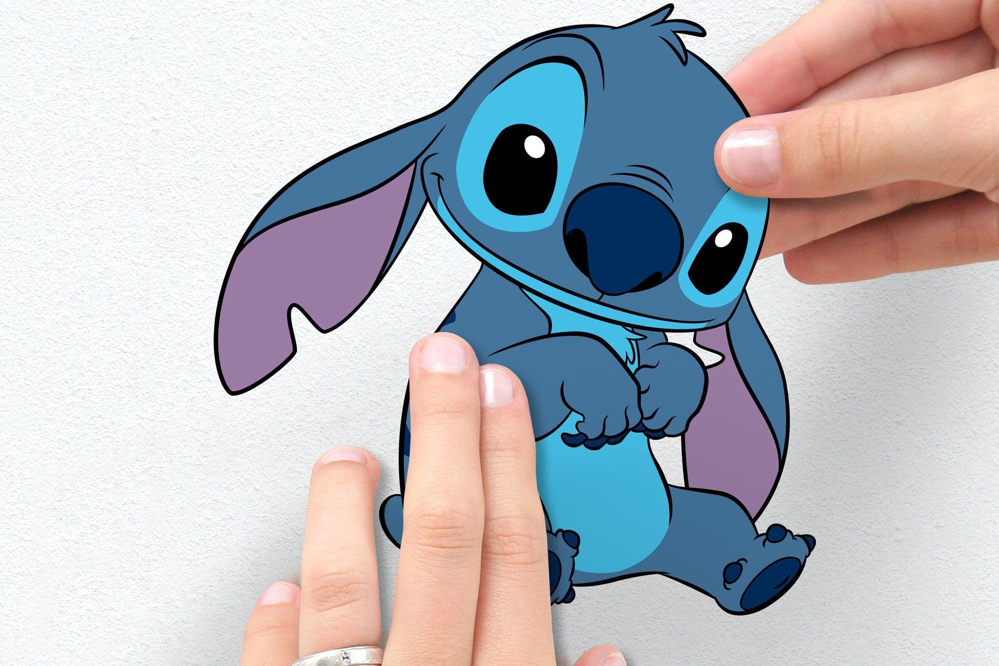 Stitch and Angle Disney childrens bedroom wall decal stickers 50x70cm ...