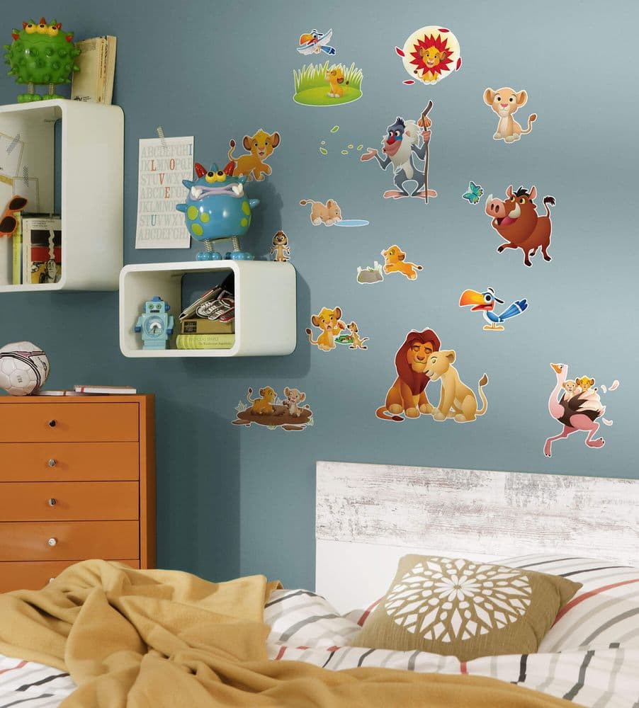 Lion King Pumba Nala Simba childrens bedroom wall decal stickers ...