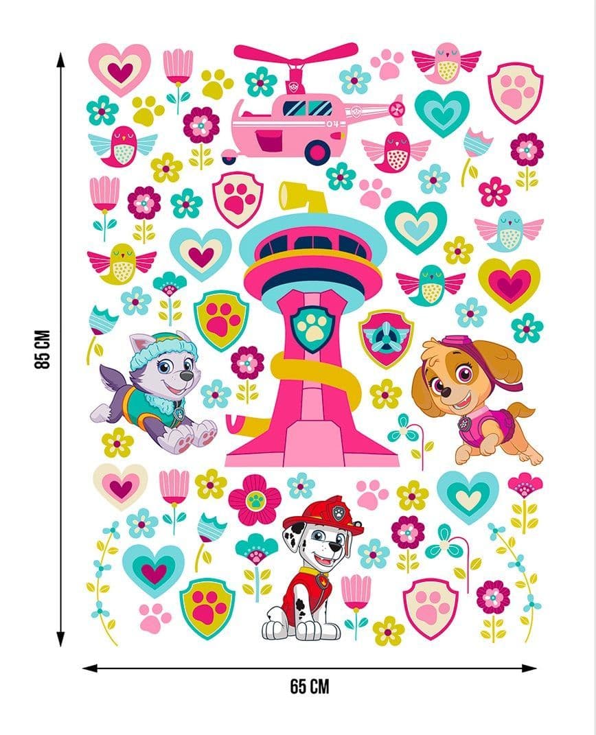 Paw Patrol Interior wall decal sticker 65x85cm | Shop online