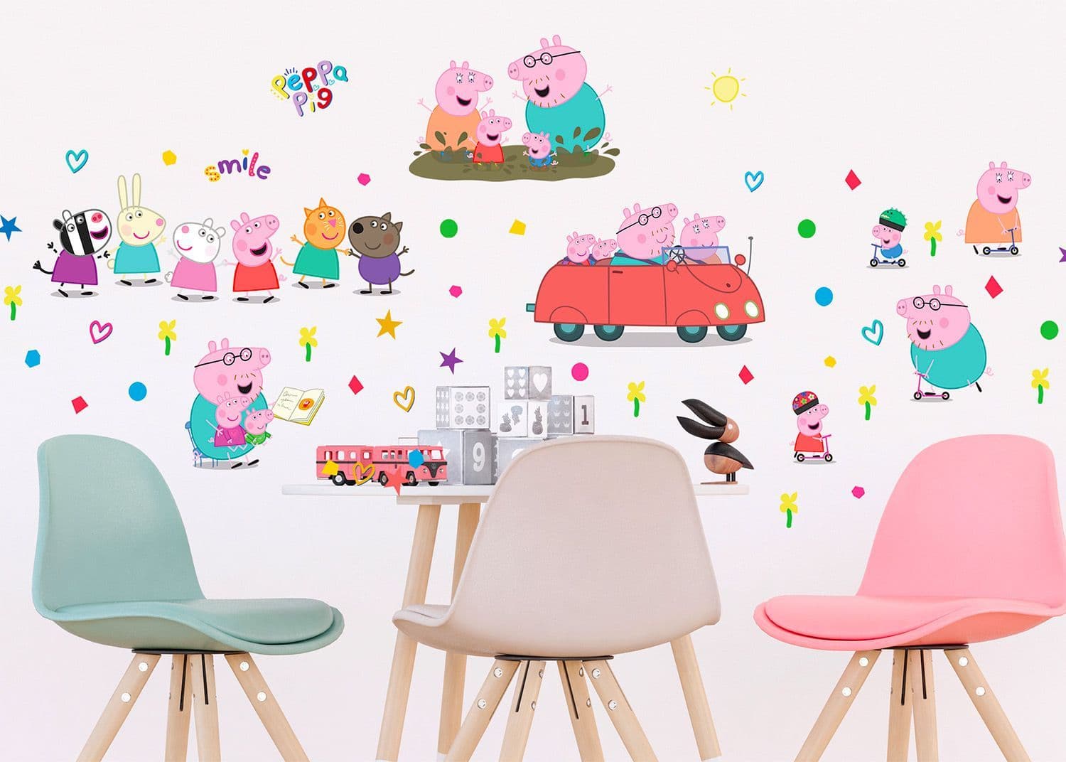 Peppa Pig Interior wall decal sticker 65x85cm | Shop online