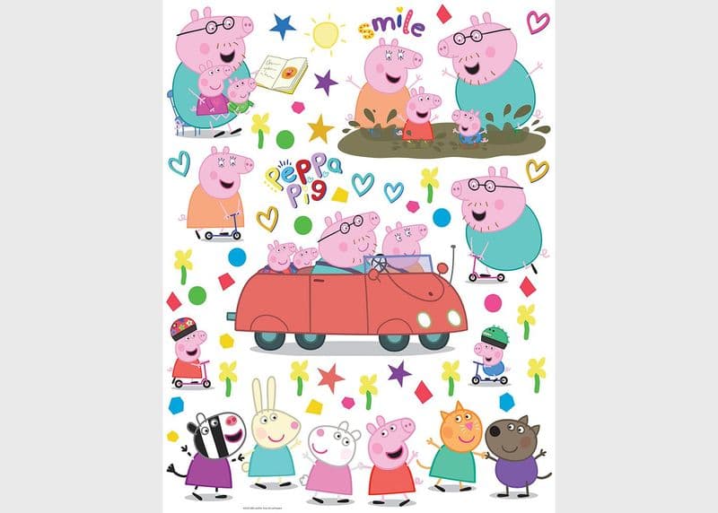 Peppa Pig Interior wall decal sticker 65x85cm | Shop online