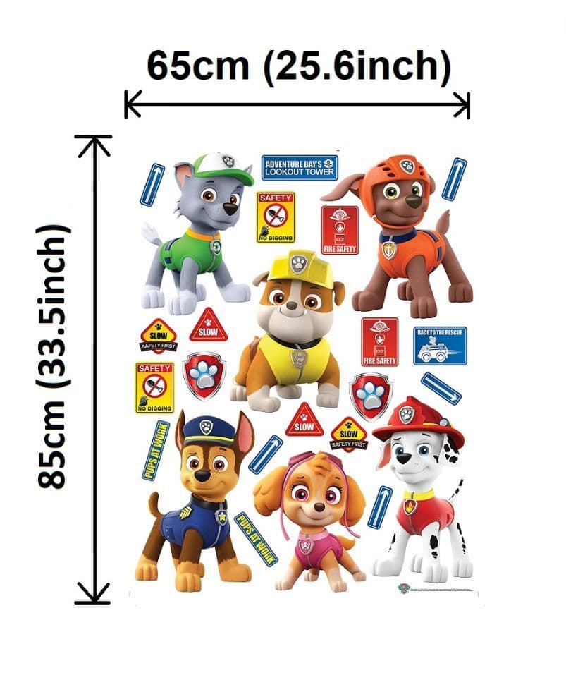 Paw Patrol Interior wall decal sticker 65x85cm | Shop online