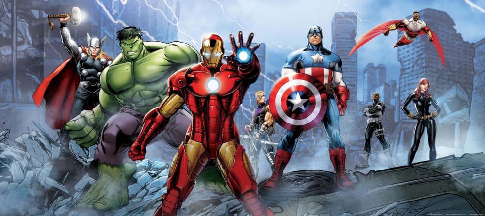 Avengers Panoramic Premium wall murals | Buy it now