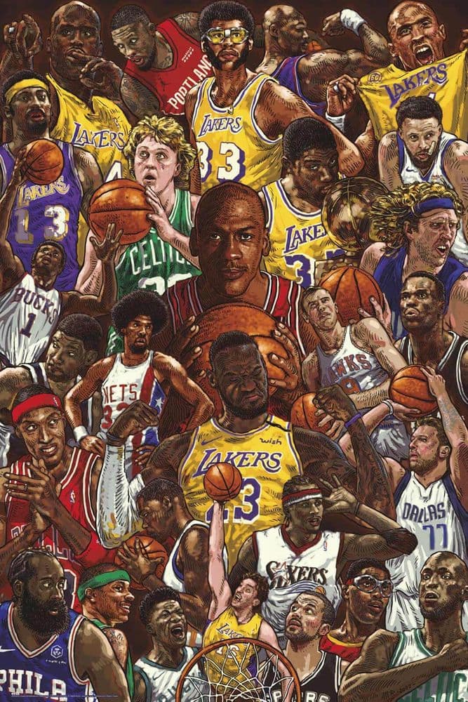 Basketball Superstars 61x91,5cm Movie Poster | Buy it now