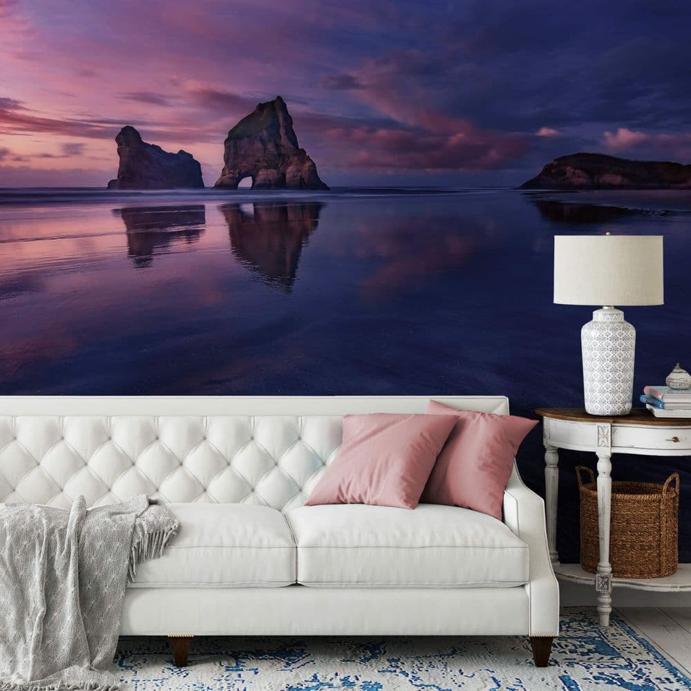 Living room photo wallpapers Sunset | Shop online