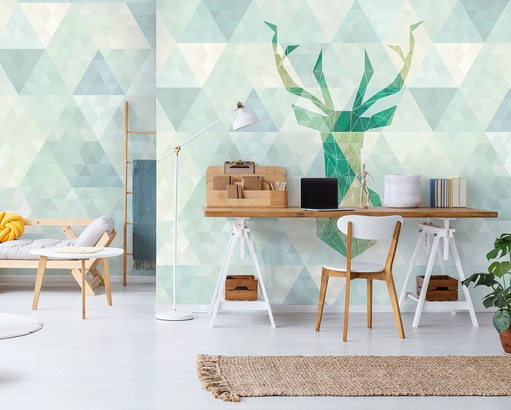 Abstract composition feature wall wallpaper| Homewallmurals.co.uk