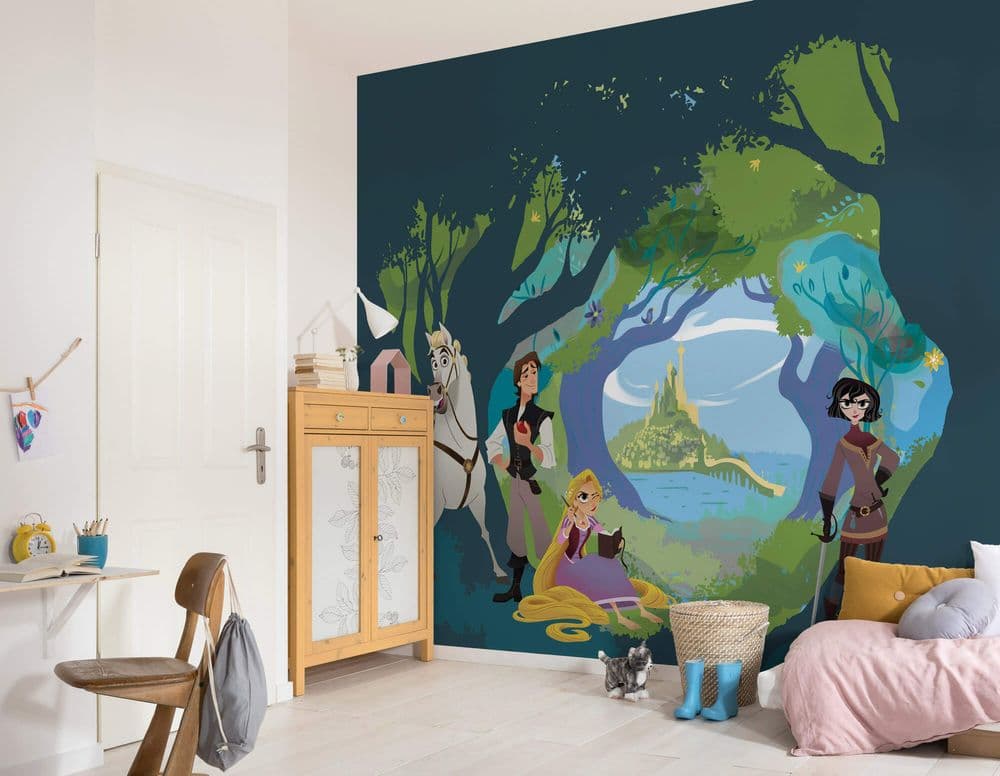 Disney Tangled bedroom wall mural wallpaper 350 x 280 cm | Shop online