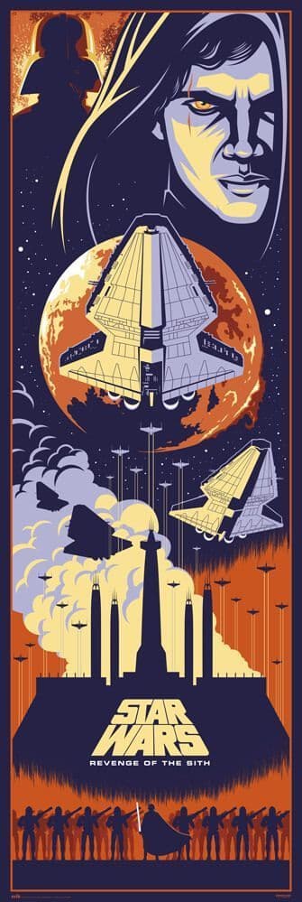 Episode III Star Wars Door door size 53x158 cm Poster | Buy it now